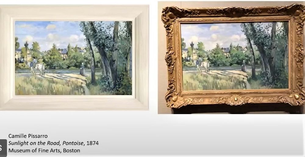 Does the type of frame on an Impressionist painting matter?